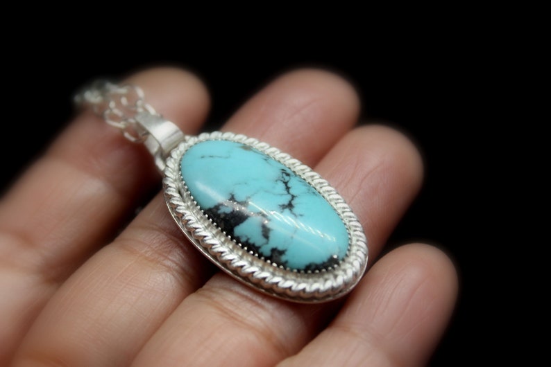 READY TO SHIP Campitos Turquoise Sterling Silver Necklace | Etsy