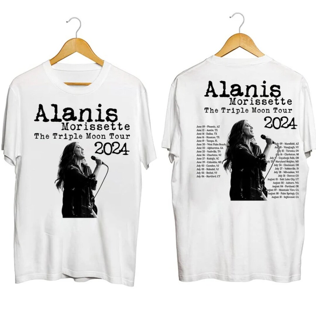 Alanis Morissette the Triple Moon Tour 2024 Shirt, the Triple Moon Tour ...