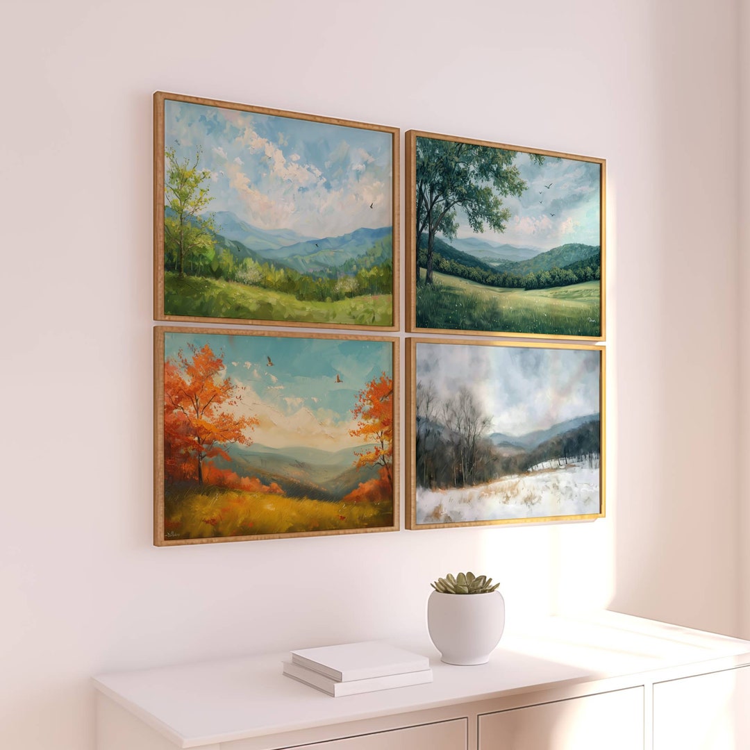 Printable Wall Art | Digital Art Download | Landscape | Gallery Set ...