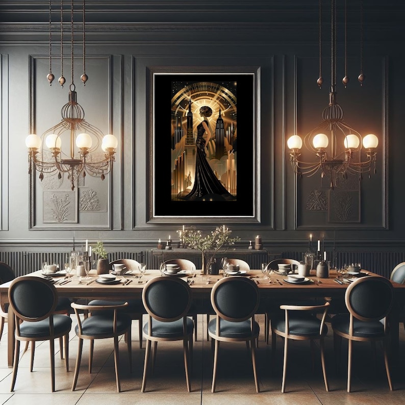 Art Deco Poster Digital Art Download Printable Wall Art Art Deco ...