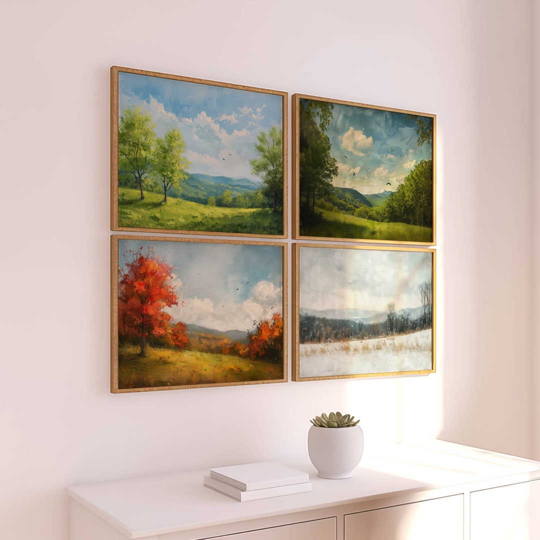 Printable Art Gallery | Digital Art Download | Landscape | Gallery Set ...