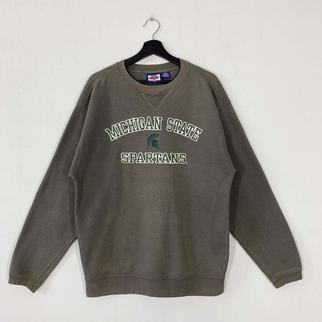 Vintage Michigan State University Sweatshirt Crewneck Pullover Spartans ...