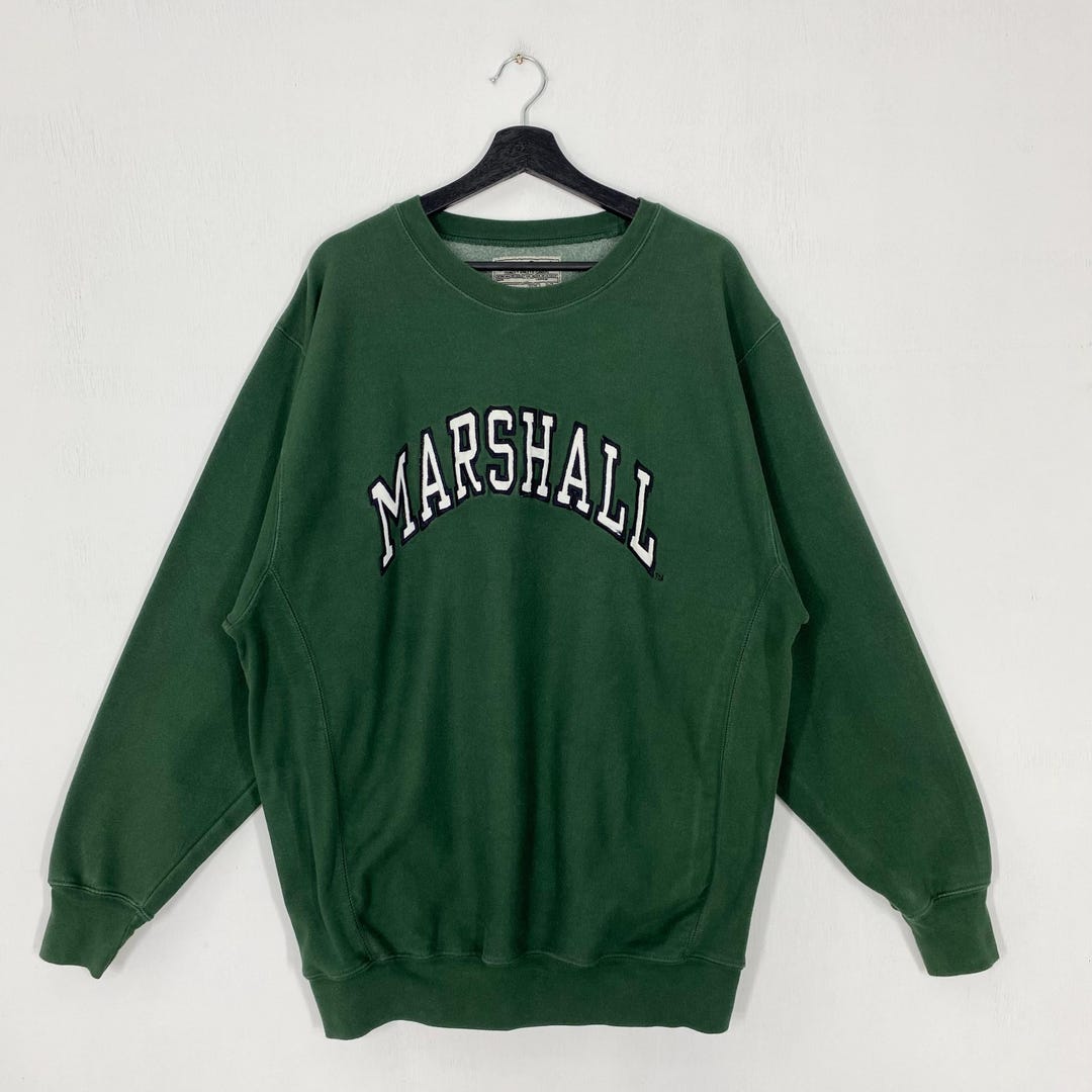 Vintage 90s Marshall University Sweatshirt Crewneck Pullover Marshall ...