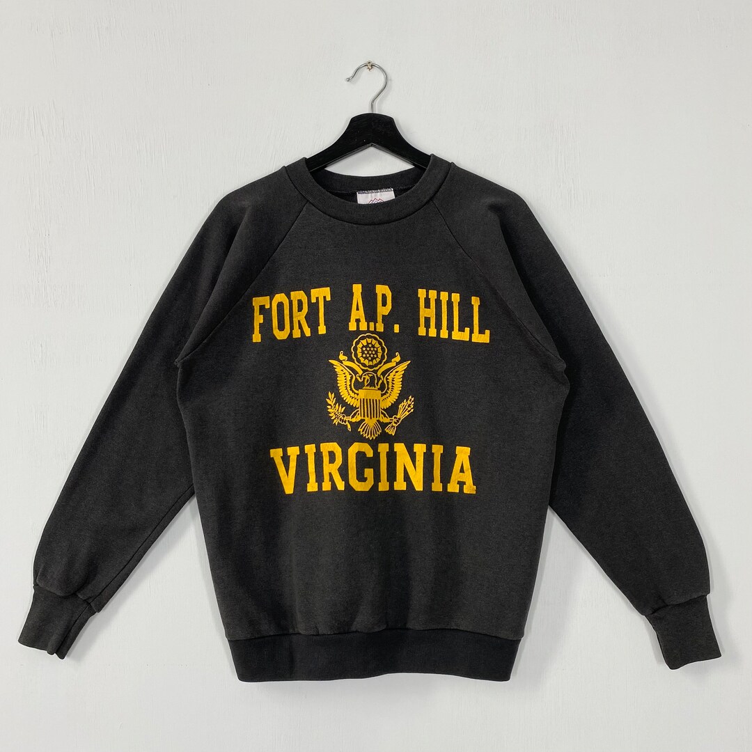 Vintage 90s US Army Garrison Fort A.P. Hill Sweatshirt Army Crewneck US ...