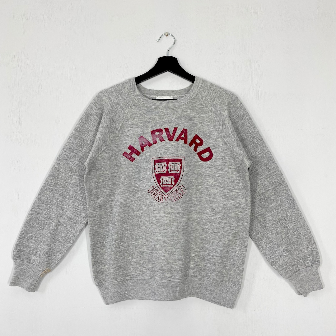 Vintage 80s Harvard University Sweatshirt Harvard University Crewneck Harvard Sweater Pullover ...