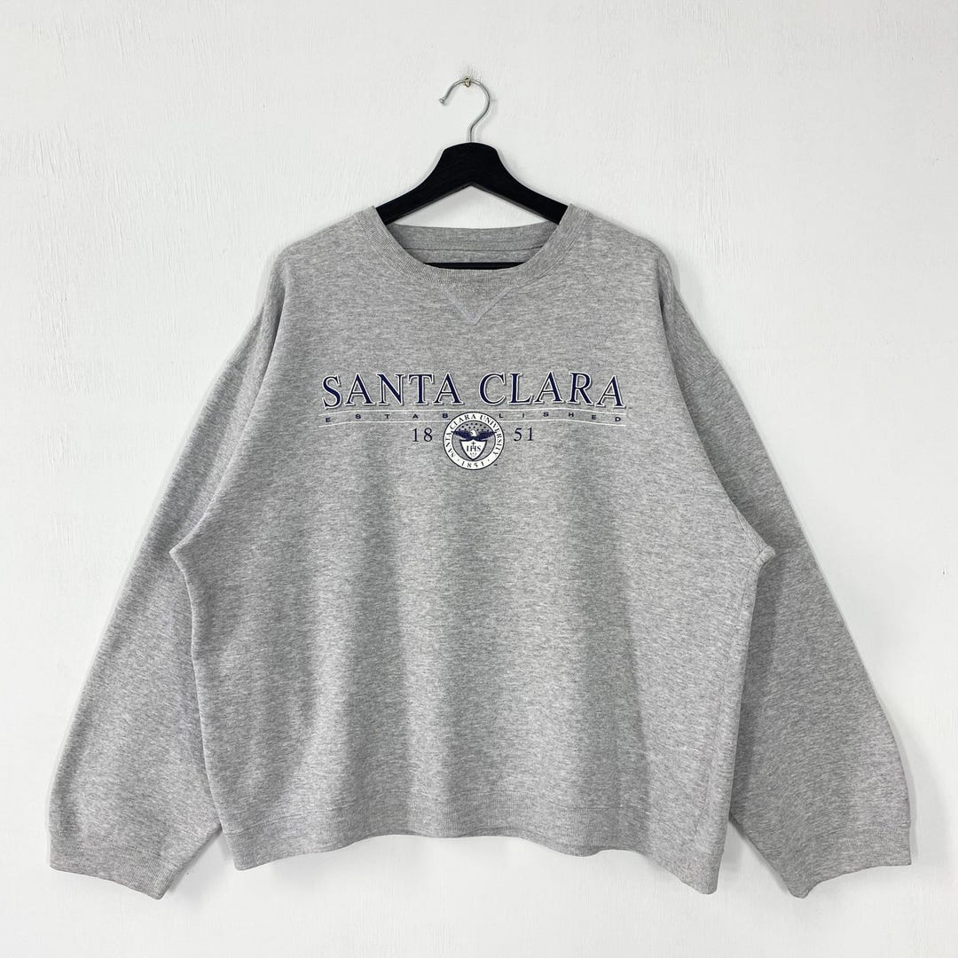 Vintage Santa Clara University Sweatshirt Crewneck Pullover Santa Clara ...