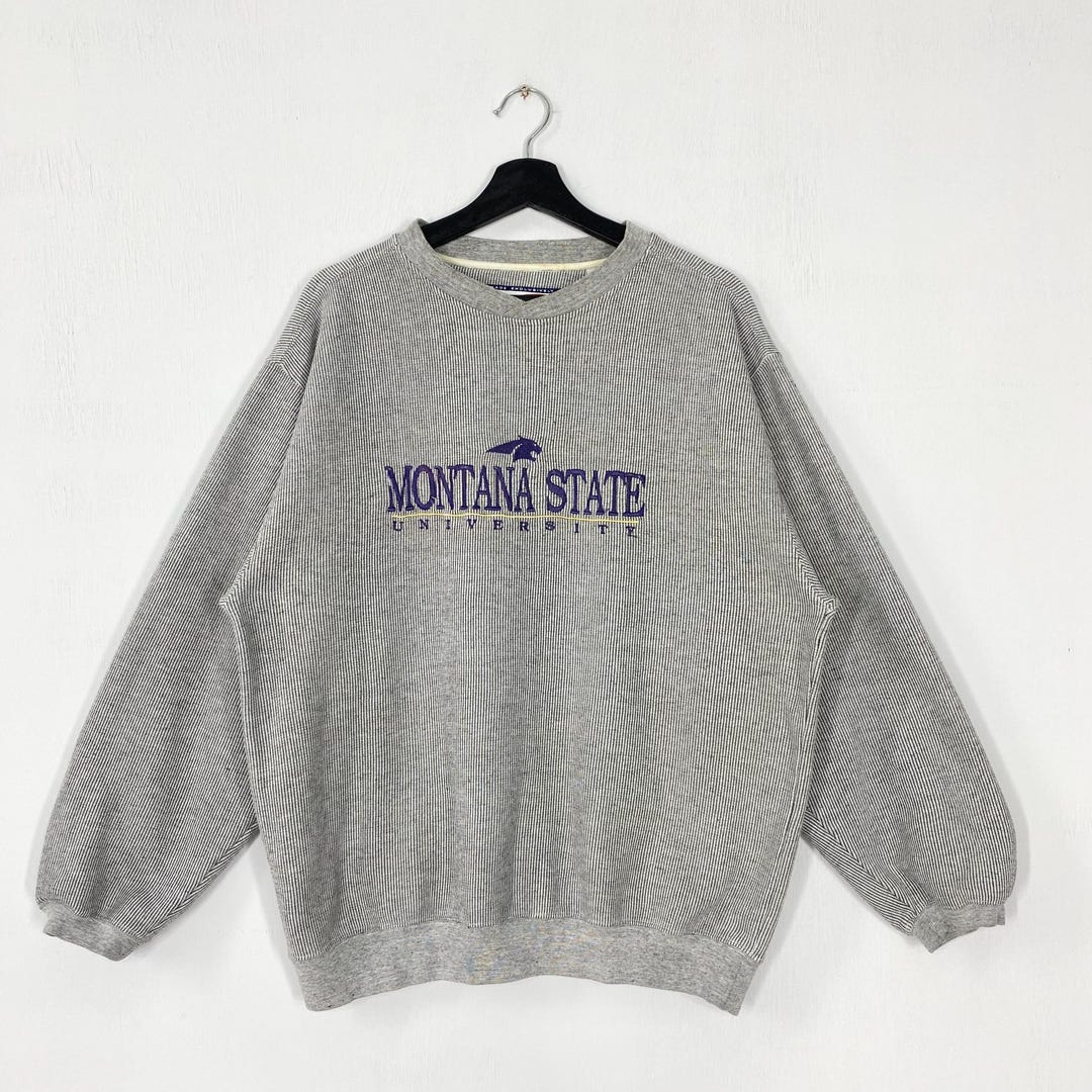 Vintage Montana State University Sweatshirt Montana State Crewneck Montana Sweater Pullover ...