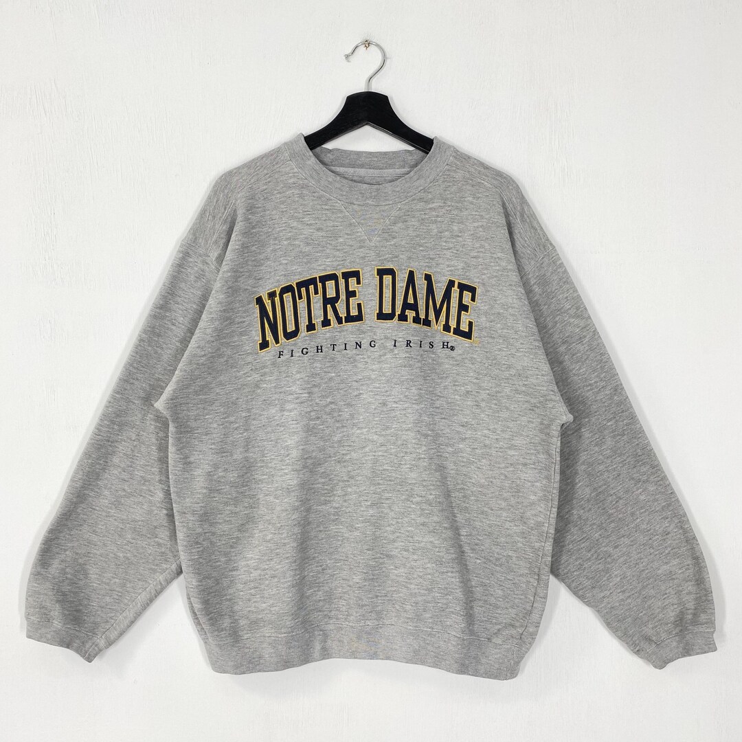 Vintage University Notre Dame Sweatshirt Crewneck Pullover Notre Dame ...