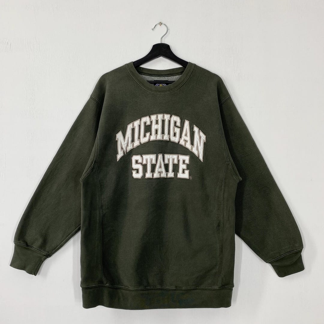 Vintage Michigan State University Sweatshirt Michigan State Crewneck ...