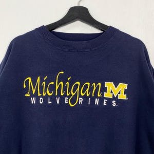 Vintage University Michigan Sweatshirt University Michigan Crewneck ...
