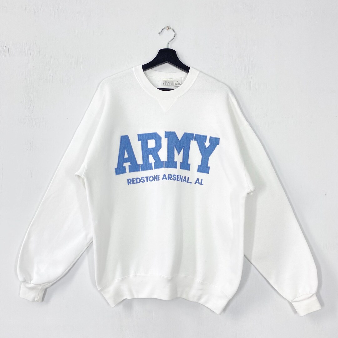 Vintage 90s US Army Sweatshirt Military Army Crewneck Army Base Sweater ...