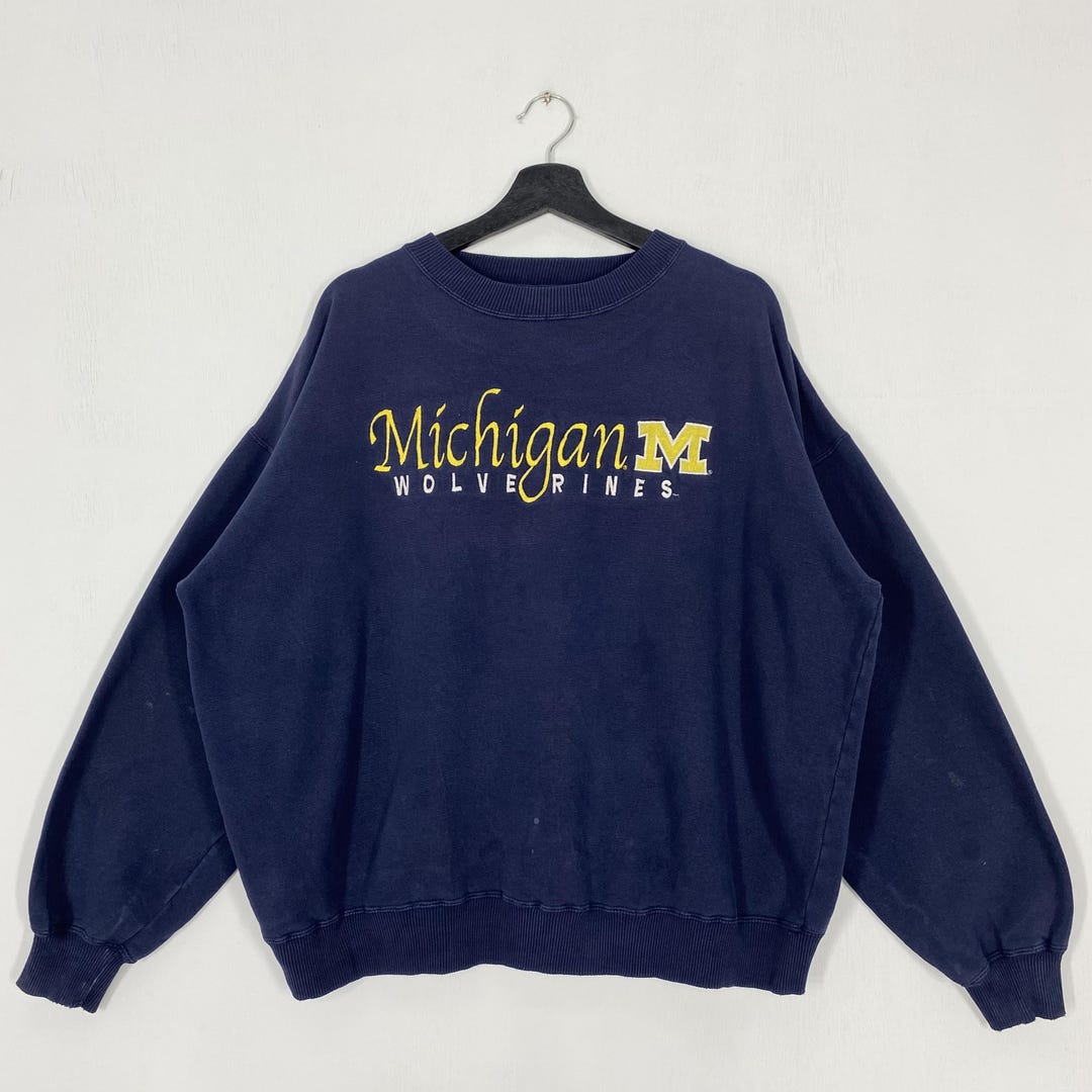 Vintage University Michigan Sweatshirt University Michigan Crewneck ...