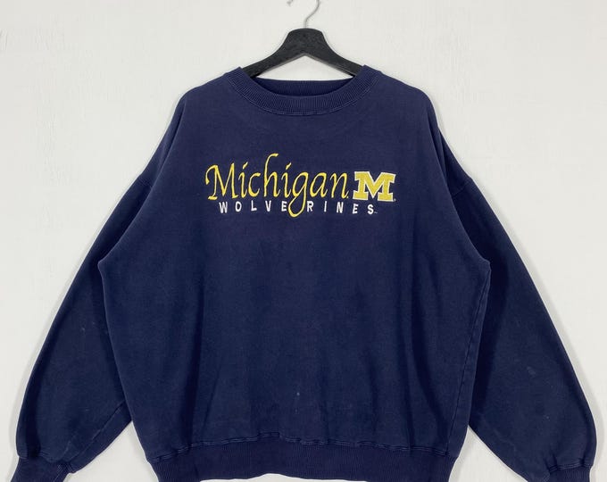 Vintage University Michigan Sweatshirt University Michigan Crewneck ...