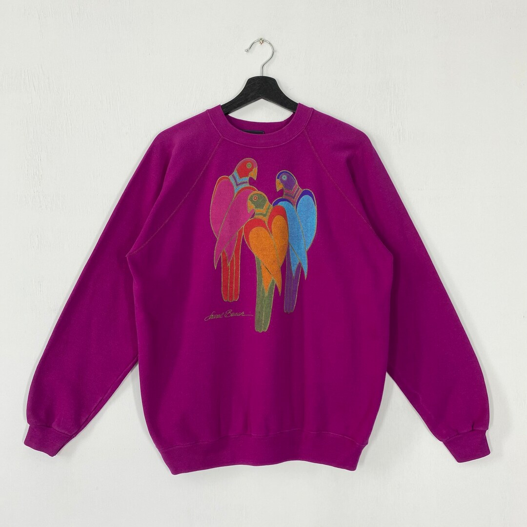 Vintage 90s Laurel Burch Sweatshirt Laurel Burch Crewneck Cockatoos ...