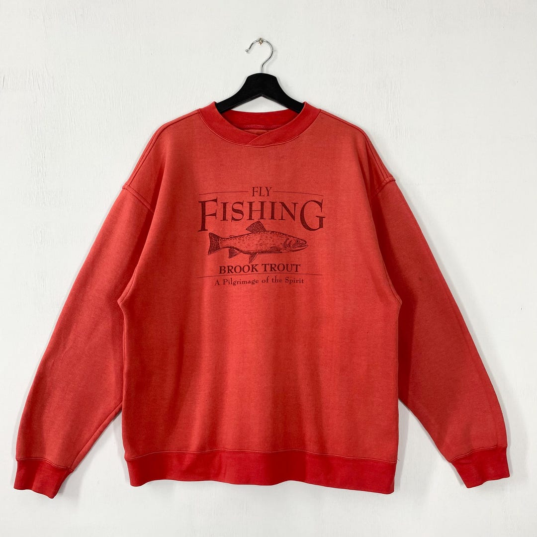 Vintage Outdoor Outfitters Sweatshirt Fish Crewneck Largemouth Fish ...