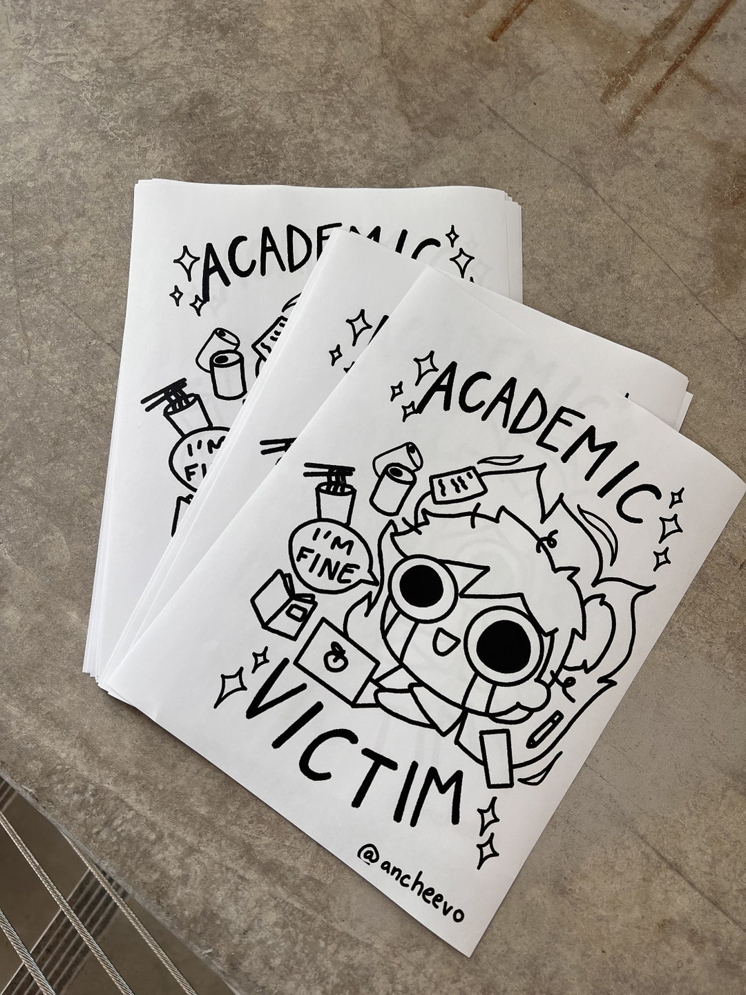 Academic Victim Coloring Page - Etsy