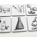 Pharmacist Drink Coasters Gift Set Beaker Microscope Vials Pills ...