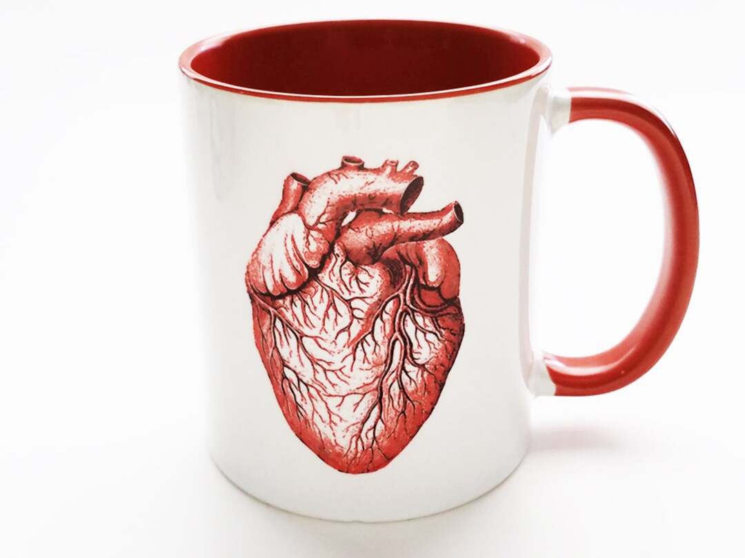 Coffee Mug Anatomical Heart Medical Coworker Gift for Him Stocking ...