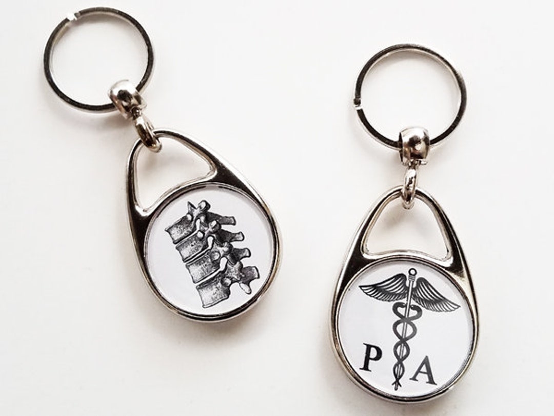 Spine Vertebrae Keychain Doctor Nurse Gift Custom Personalized Medical ...