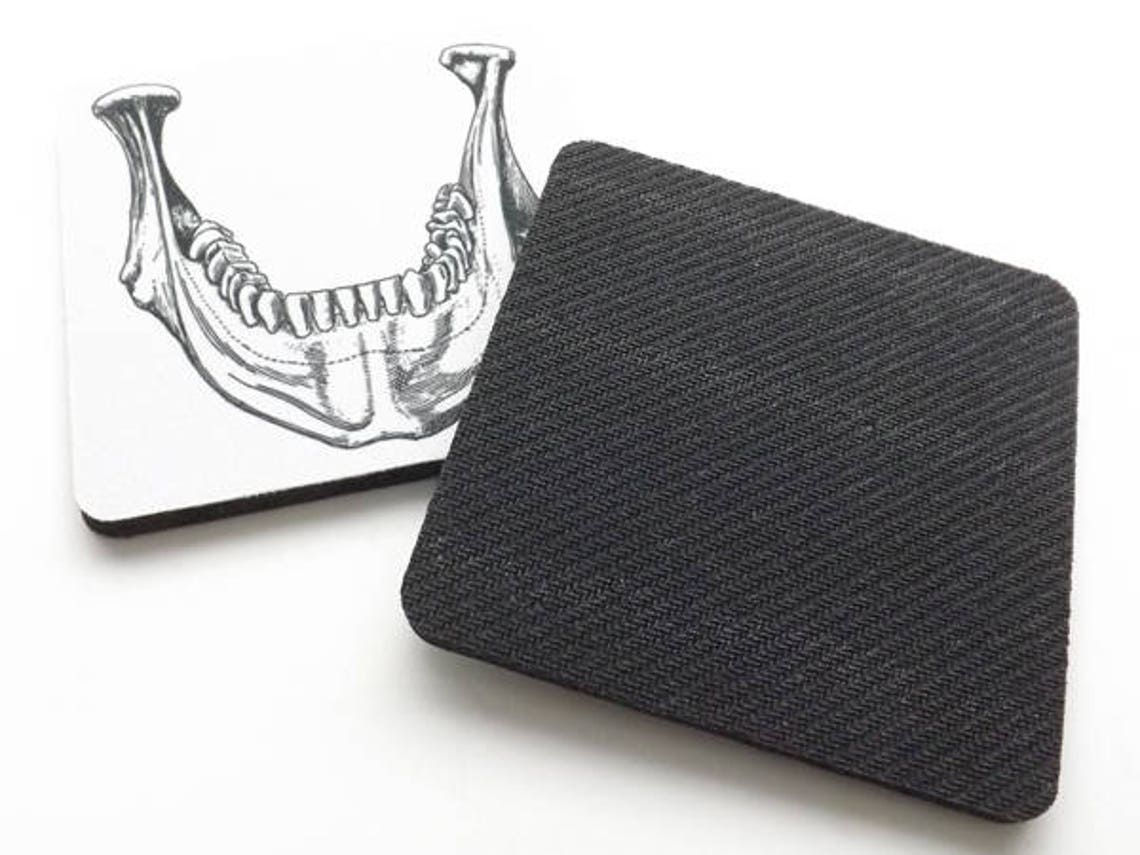 Dentist Dental Hygienist Drink Coasters gift set teeth jaw | Etsy
