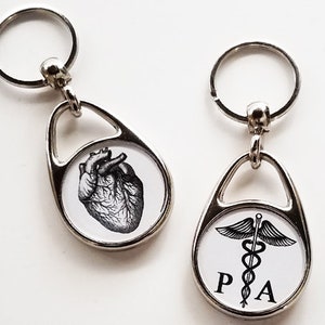 Anatomical Heart Keychain Doctor Nurse Gift Custom Personalized Medical ...