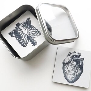 Anatomy Coasters Medical Student Gift doctor graduation goth | Etsy