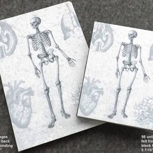 Felt Notebook Anatomy Gift Medical School Graduation Skeleton Doctor ...