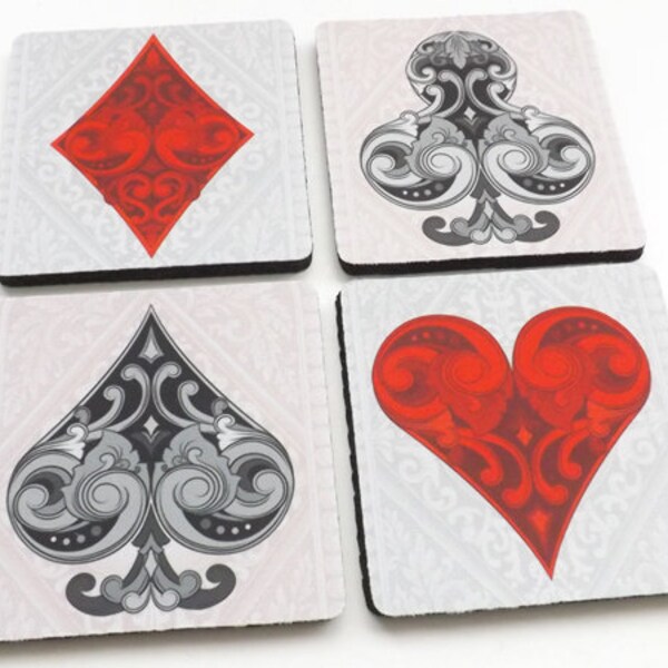 Playing Card Coaster - Etsy