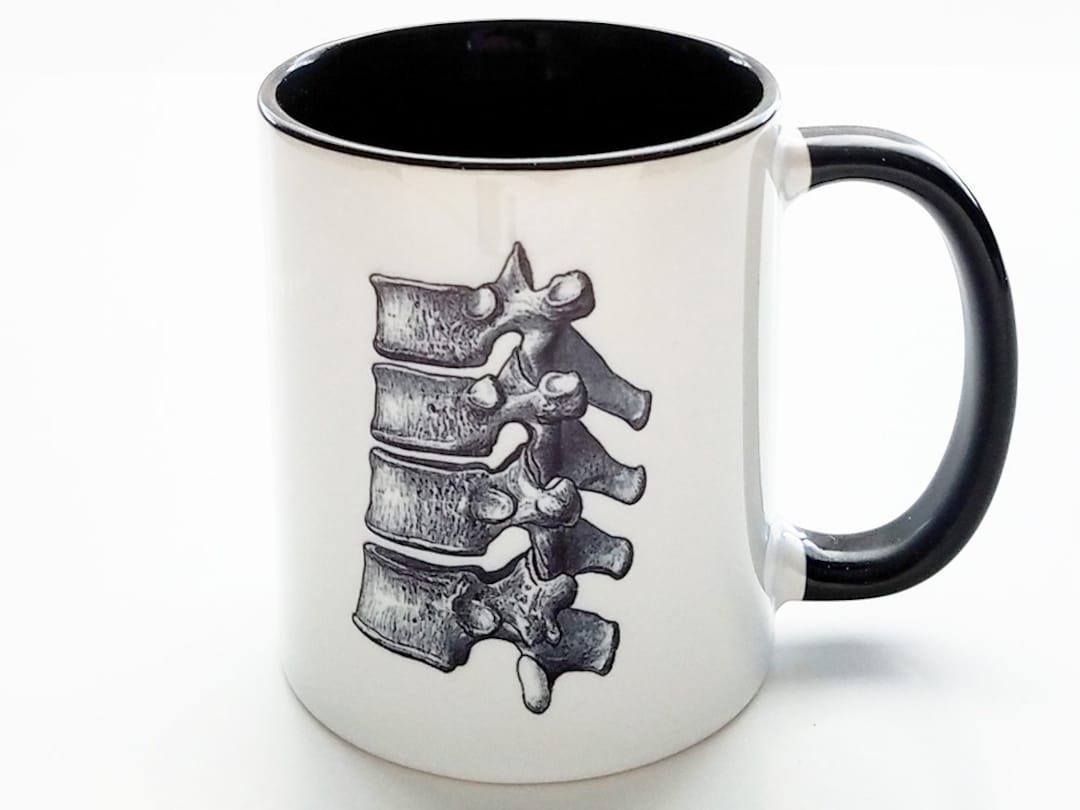 Coffee Mug Spine Vertebrae Graduation Gift Cup Medical Anatomy Coworker ...