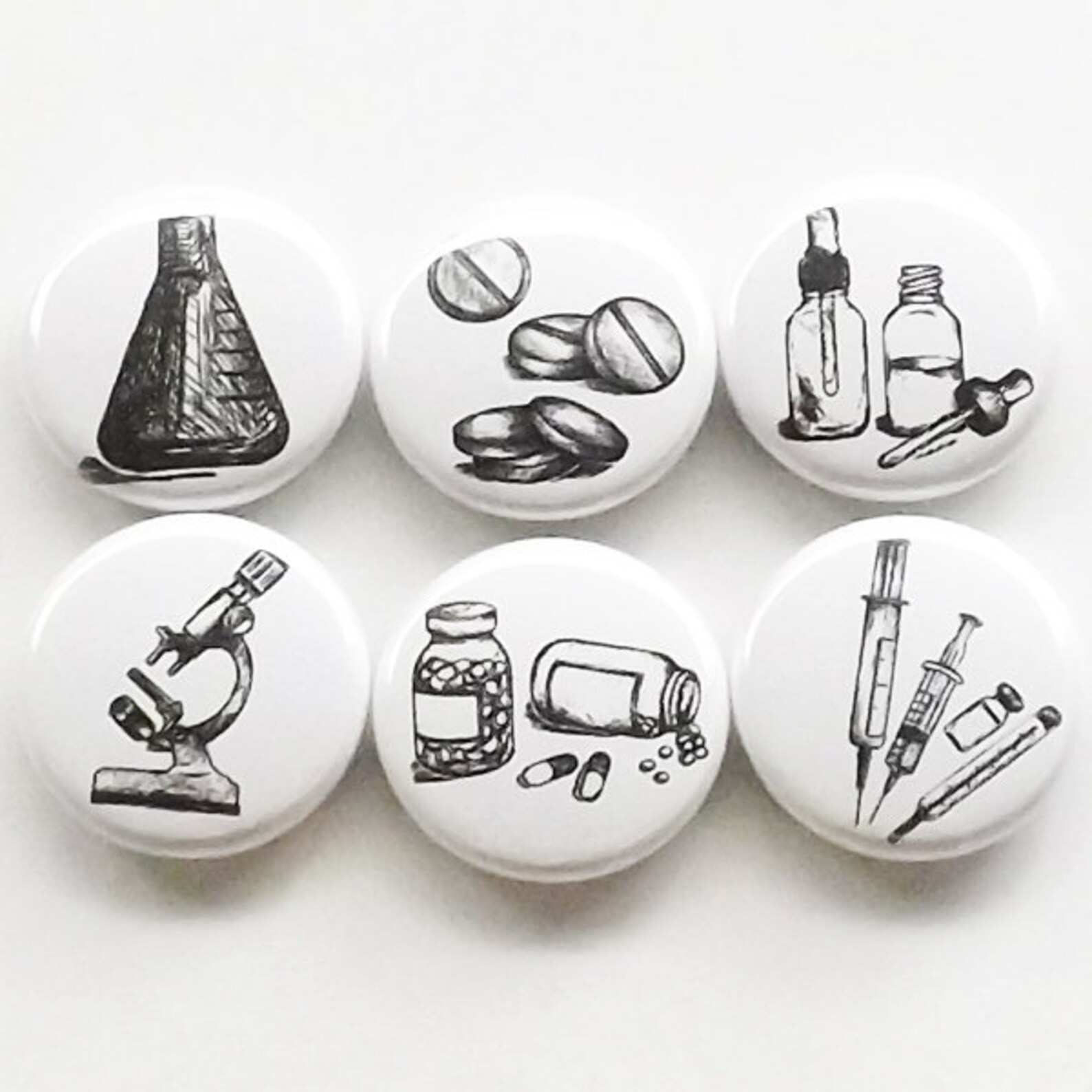 Pharmacist Gift Magnets Graduation Pills Vials Microscope - Etsy