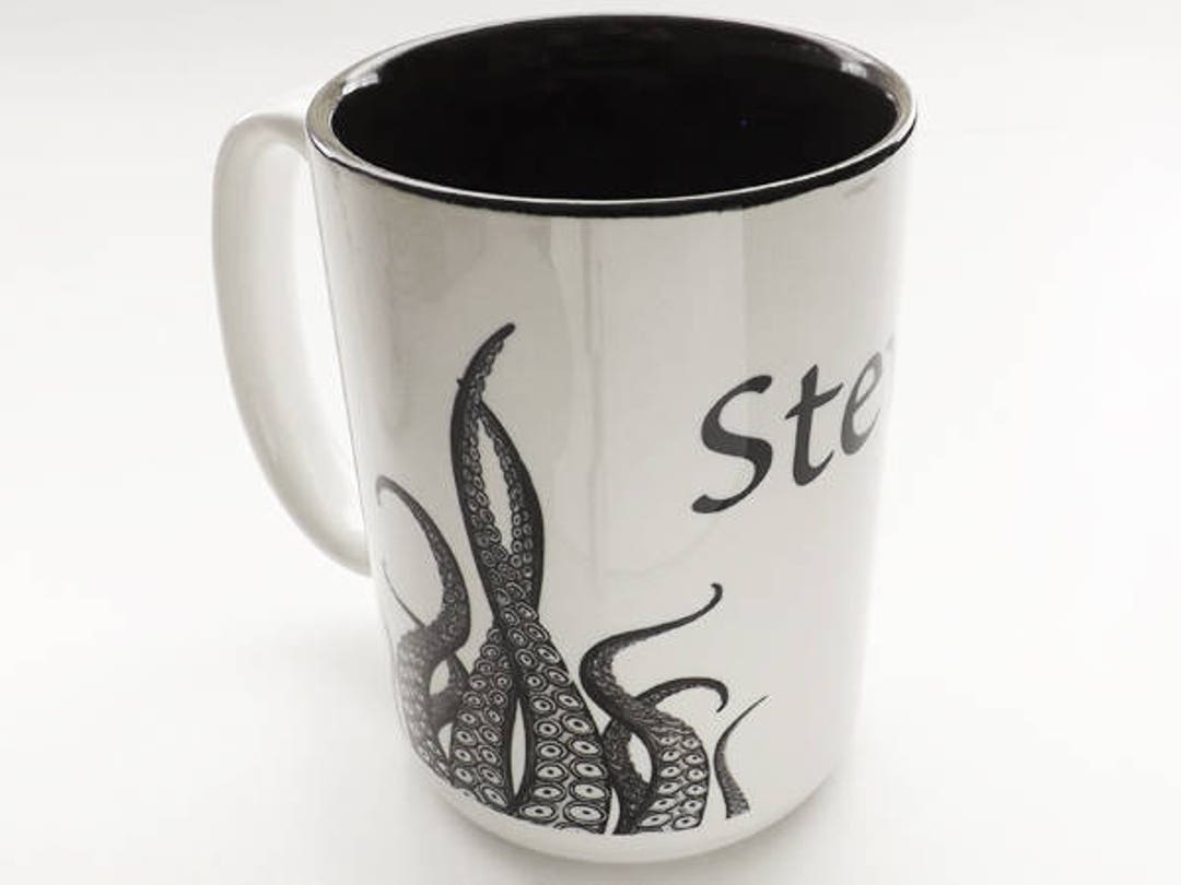 Custom Name 11 or 15 Oz Octopus Tentacles Coffee Mug Teacher Gift Goth ...