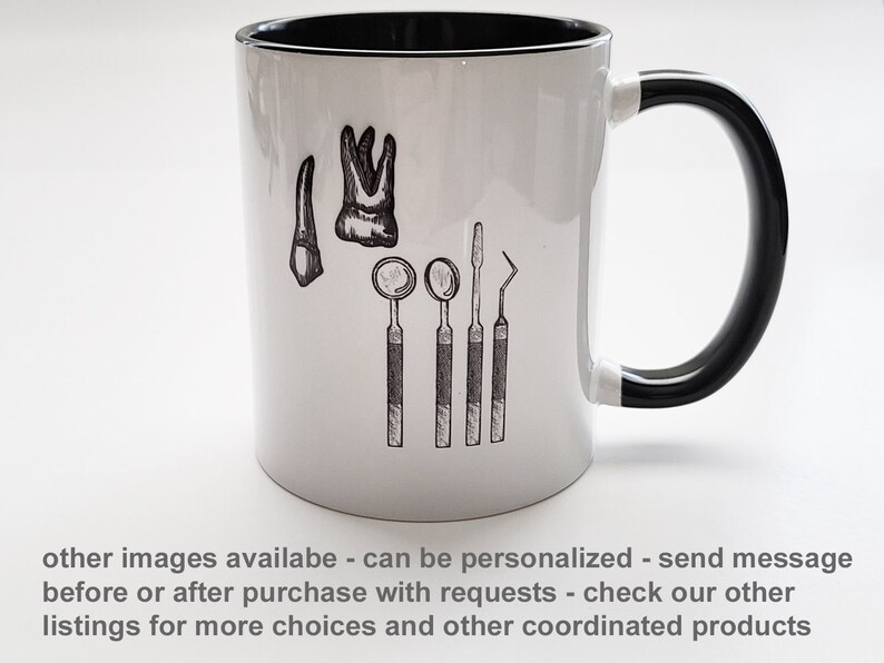 Dental Tools Mug Dds Dentist Gift Goth Hygienist Tech Assistant Teeth ...