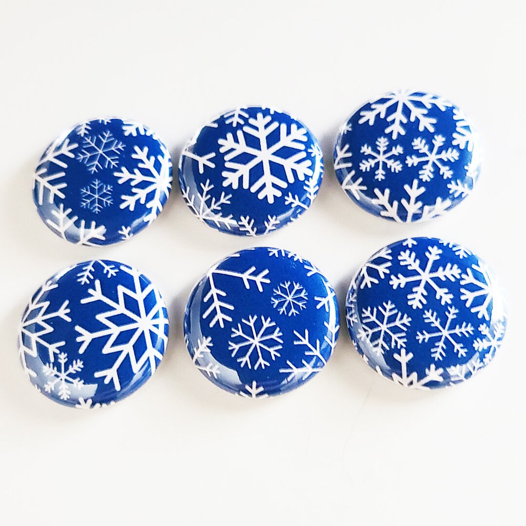 Snowflakes Magnet Set Color Choice Holiday Christmas Stocking Stuffer ...