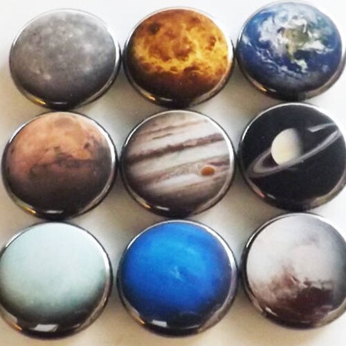 Planets Fridge Magnet Gift Set Space Solar System Astronomy | Etsy