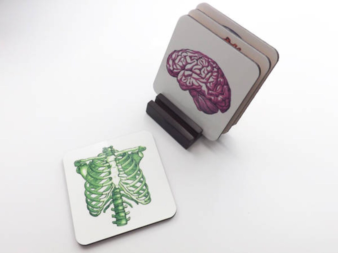 Nurse Gift Anatomy Coasters Hardboard Unique Hostess Graduation School ...