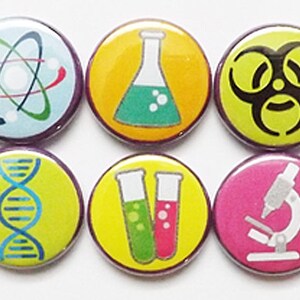 Science Magnets Microscope DNA Test Tubes Beaker Atom Hazard Party ...