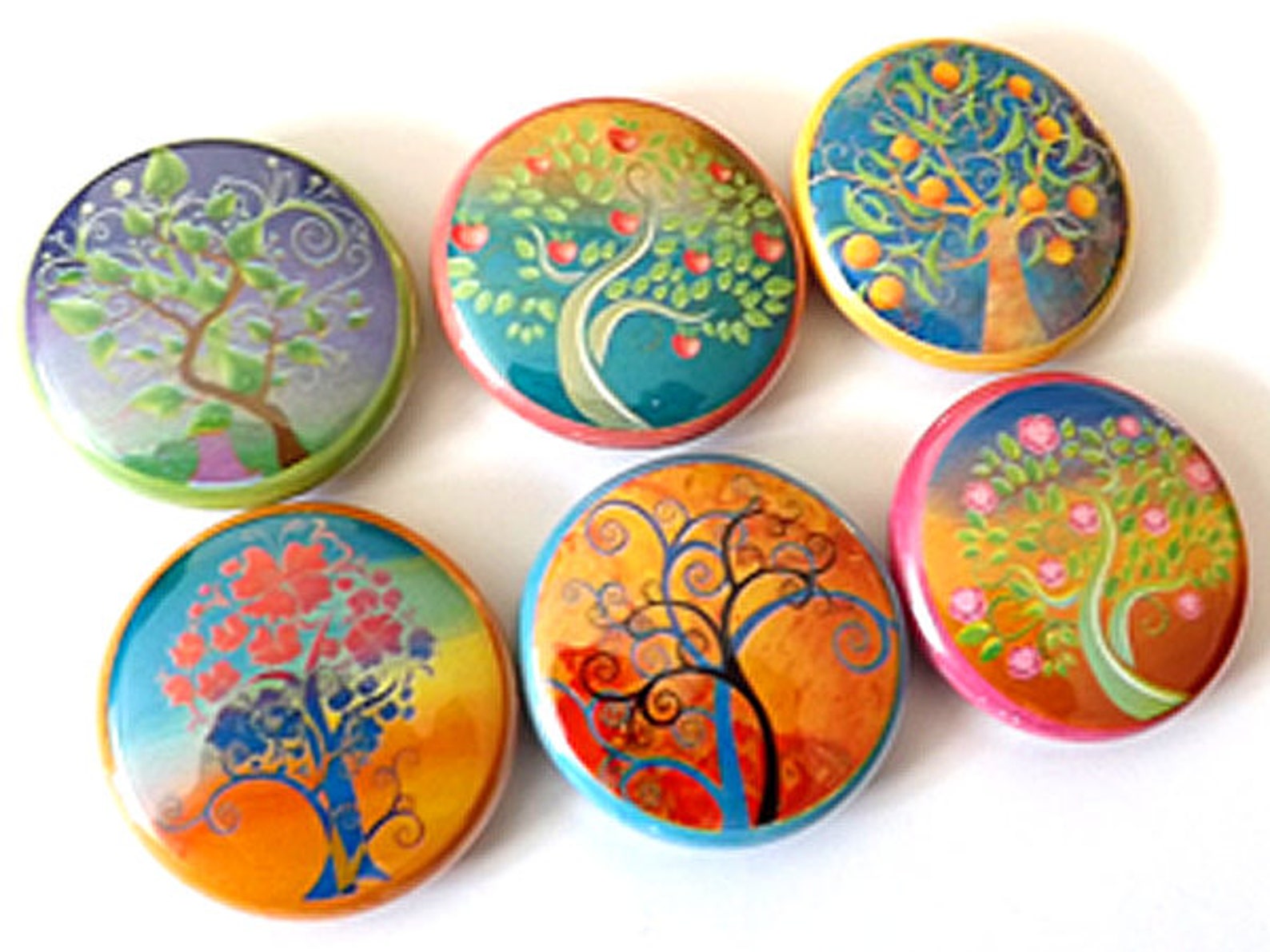 Fridge Magnet Set Nature Trees Leaves Flowers Fall Autumn - Etsy