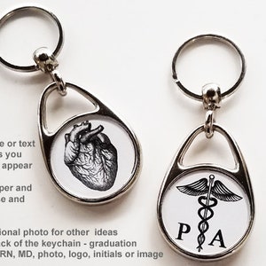 Anatomical Heart Keychain Doctor Nurse Gift Custom Personalized Medical ...