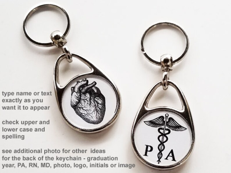 Anatomical Heart Keychain Doctor Nurse Gift Custom - Etsy