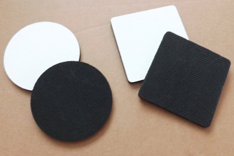 100 COASTERS Neoprene / Rubber Custom Personalized Logo Art - Etsy