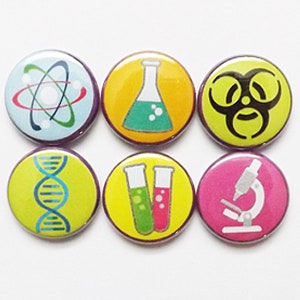 Science Button Pins Badges Geekery Party Favors Stocking - Etsy