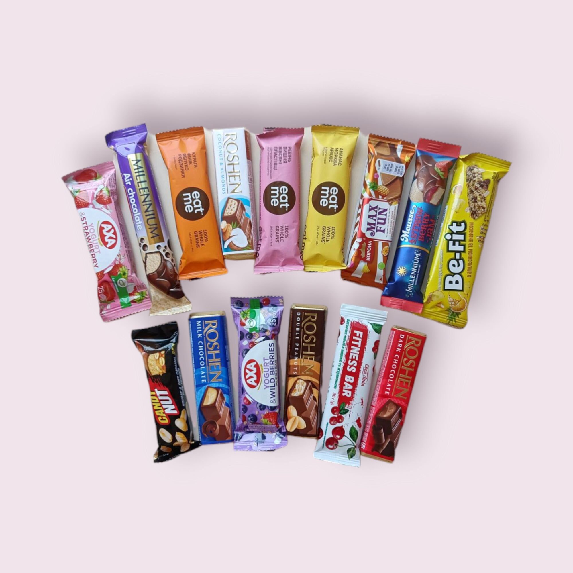 Ukrainian Chocolate, Muesli, Fruit Bars Mystery Box| Vegan Bars |gift ...