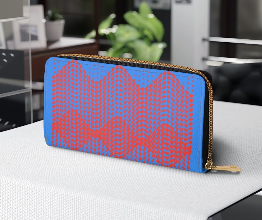 Vaporwave Blue Wallet With Red Wave Colour Pop Find Me Easy ADHD ...
