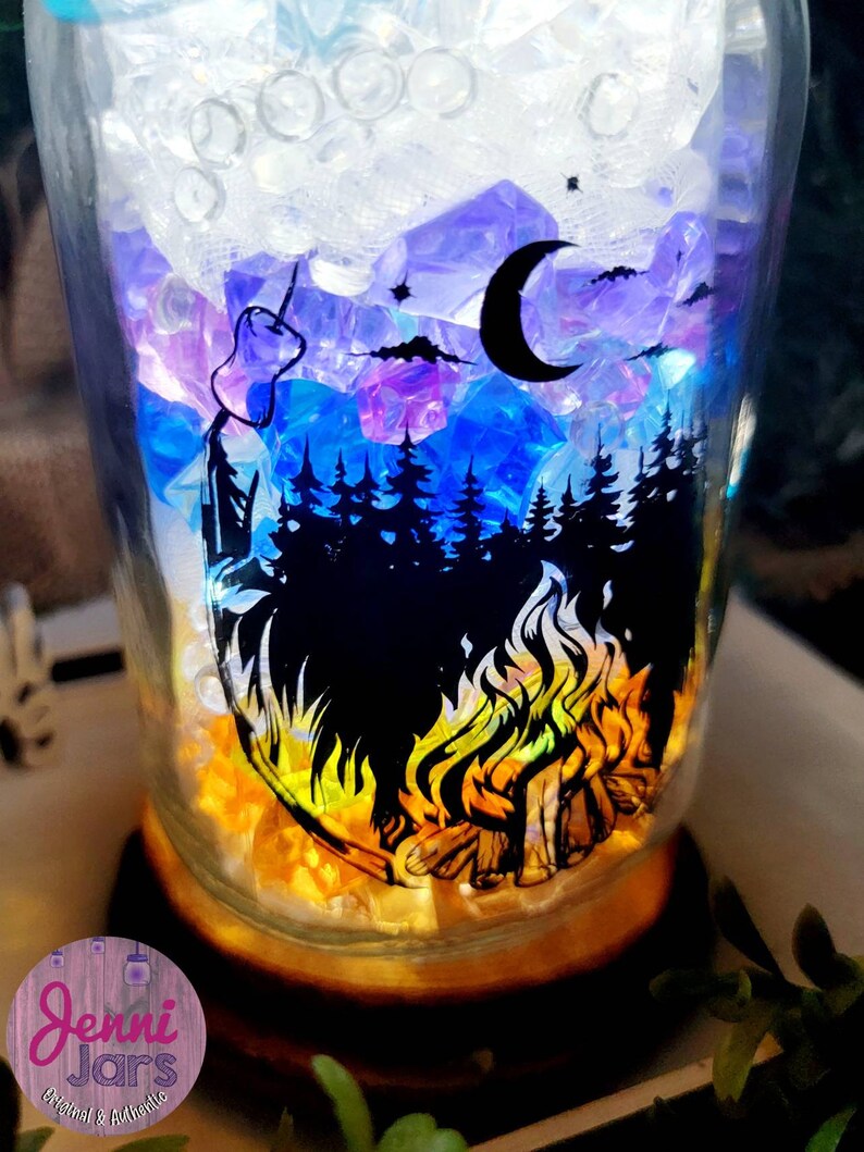Camping Light up Rv Decor, Motorhome Mason Jar Light, Farmhouse ...