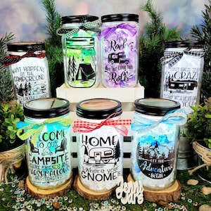 Camping Light up Rv Decor, Motorhome Mason Jar Light, Farmhouse ...