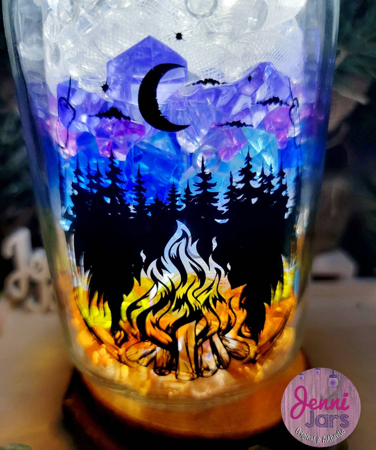Camping Light up Rv Decor, Motorhome Mason Jar Light, Farmhouse ...