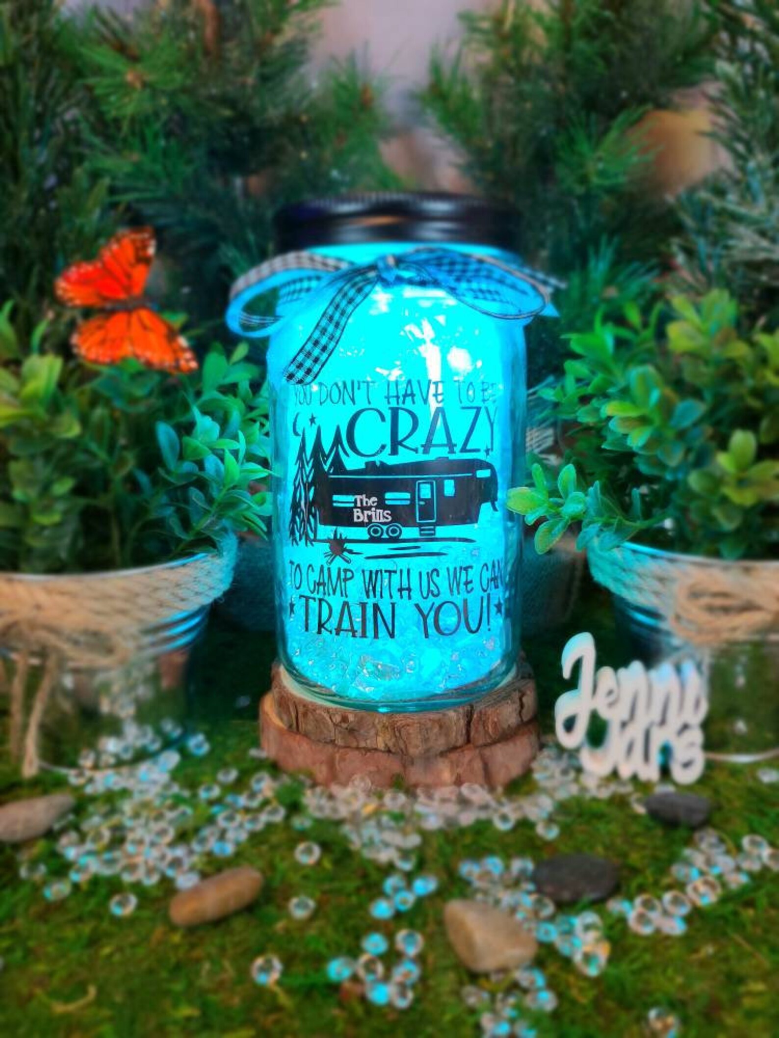 Personalized Camping Light up Rv Decor Motorhome Mason Jar - Etsy