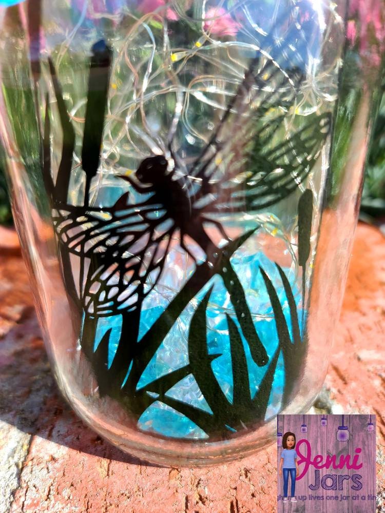 Dragonfly Mason Jar Lights Mother's Day Farmhouse Mason | Etsy