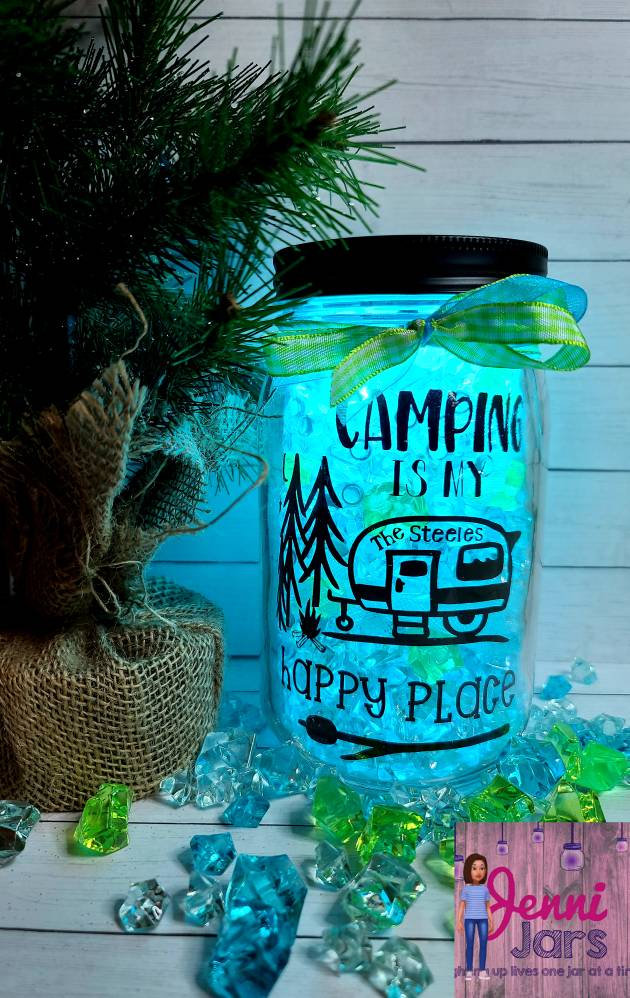 Camping light up rv decor Motorhome mason jar light decor | Etsy