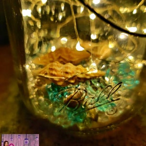 Mermaid Solar Rechargeable Mason Jar Fairy Lantern, Mermaid Decor ...